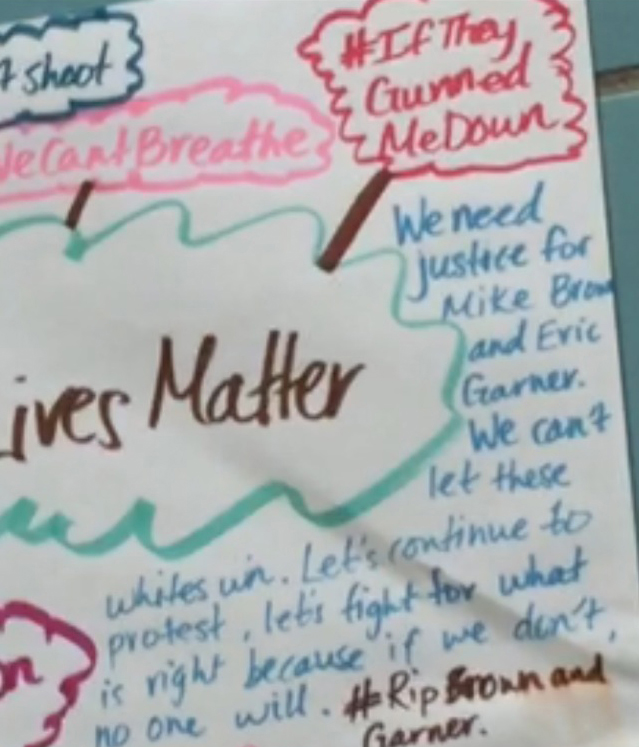 School Principal Supports Racist Anti-Cop Student Poster: "We Can't Let ...