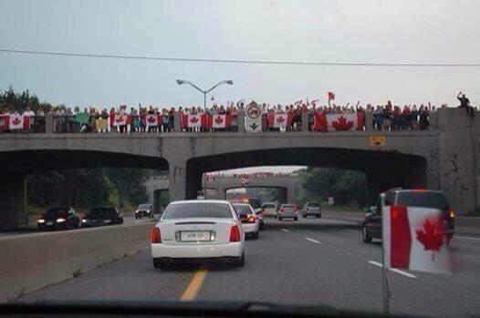 Highway of Heroes - Funeral For Nathan Cirillo - Canada Says "Farewell ...