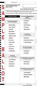 Tripwire Alert - North Carolina 2016 Republican Primary Ballot Example ...