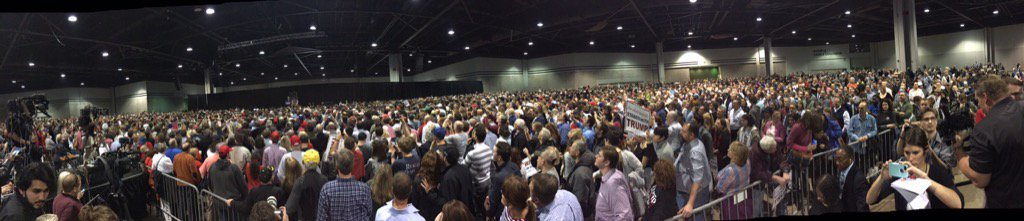 10,000 Supporters Attend Donald Trump Rally In Atlanta Georgia - Video ...