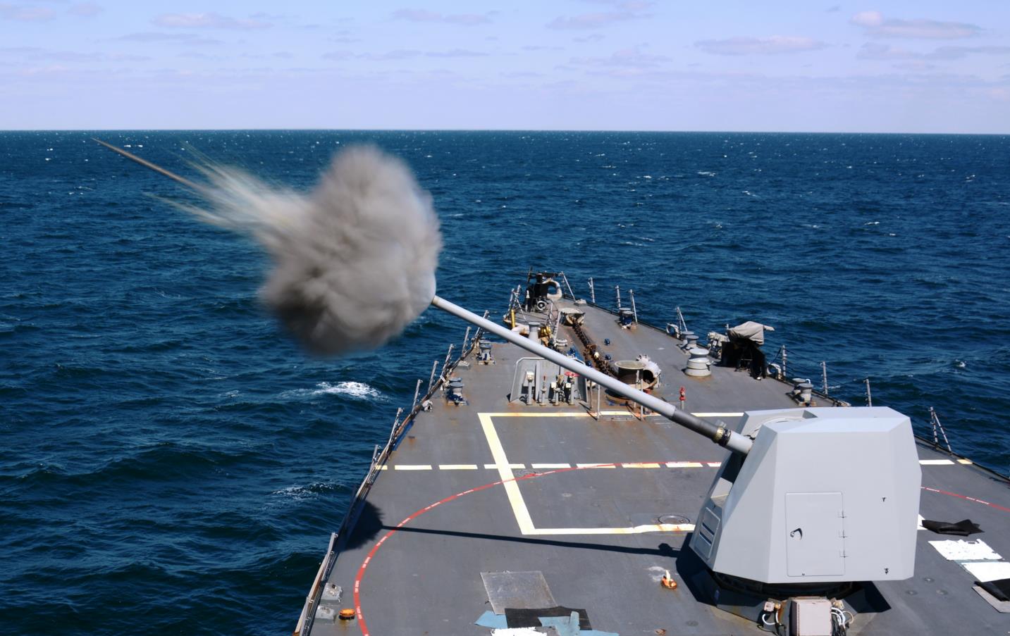 USS Mason Fires Countermeasures Against Three Inbound Surface To ...