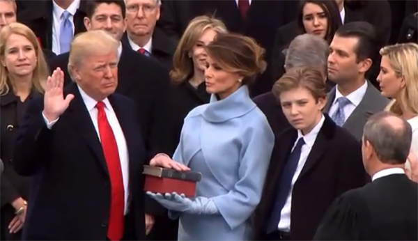 President Donald J Trump Takes The Oath of Office (video)... - The Last ...