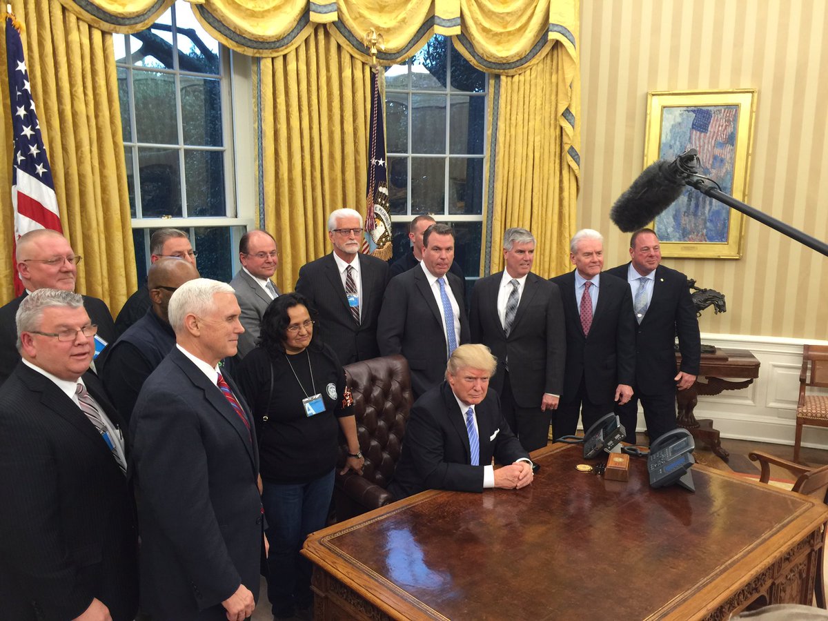 Union Leaders Praise President Trump After Meeting - Cheer for Removal ...