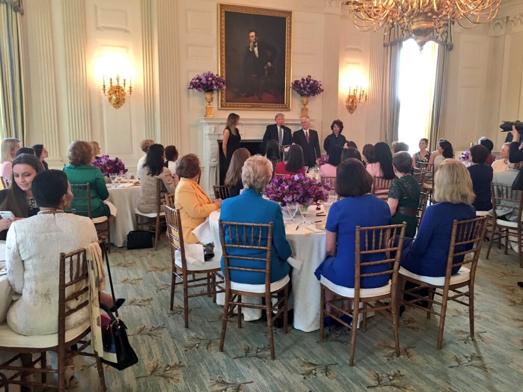 First Lady Melania Trump Hosts White House "Womens Day" Luncheon ...