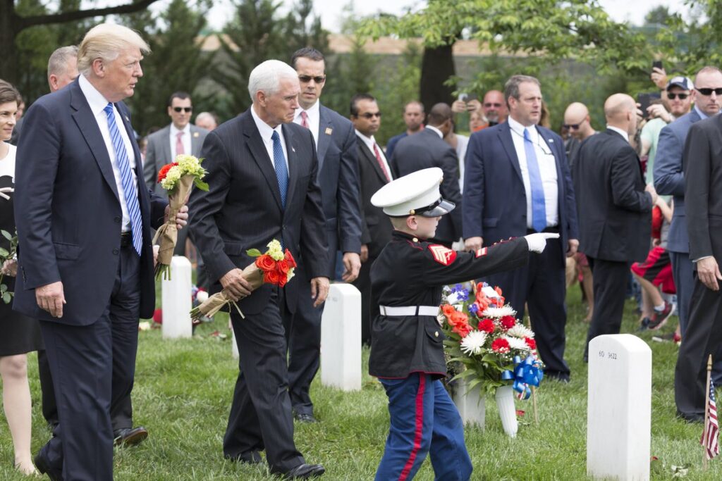 President Trump Meets Gold Star Families in Arlington Cemetery... - The ...