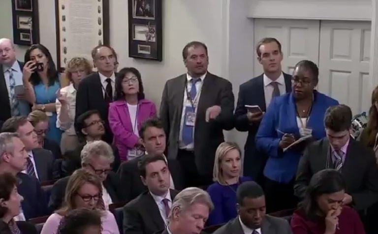 Reporter Brian Karem Playing To Camera Audience - Ironically Highlights ...