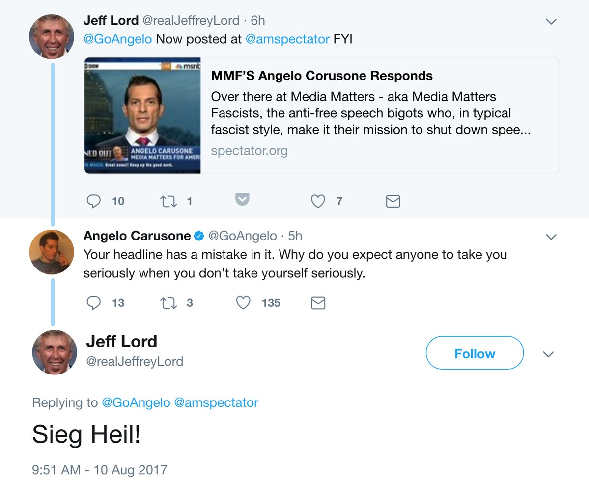 Fascist CNN Fires Jeffrey Lord for Snark Tweet Replying to Media ...