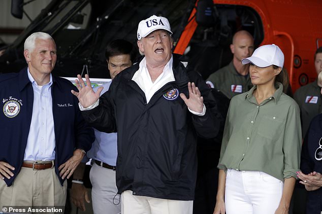 Video of President Trump and First-Lady Melania Visit To Florida ...