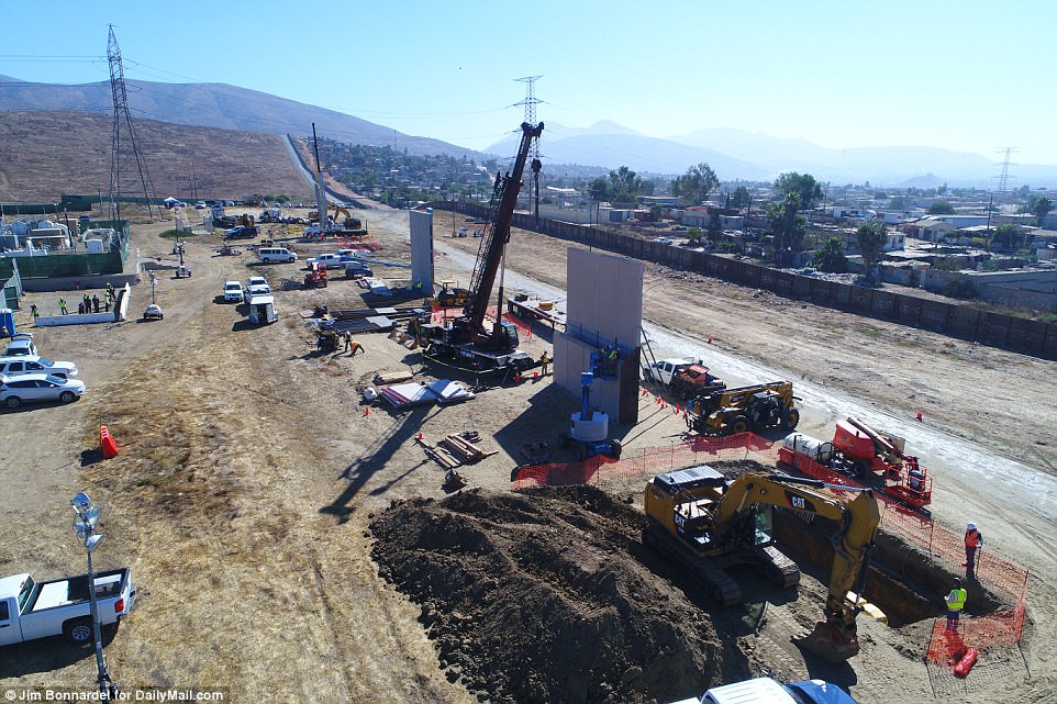 Southern Security Border Wall Prototypes Under Construction... - The ...