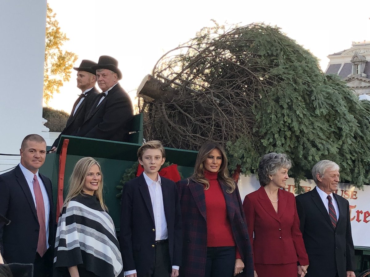 Making Christmas Great Again - Melania and Barron Receive White House ...