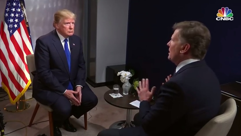 President Trump CNBC Interview During World Economic Forum... - The ...