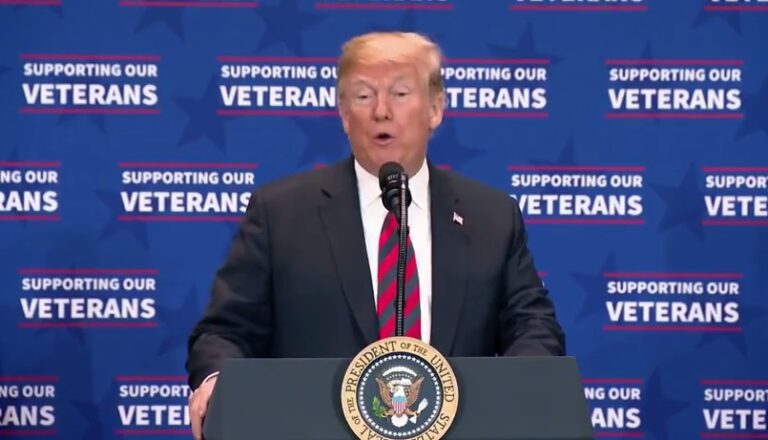 President Trump Participates In Military and VA Appropriations Act ...