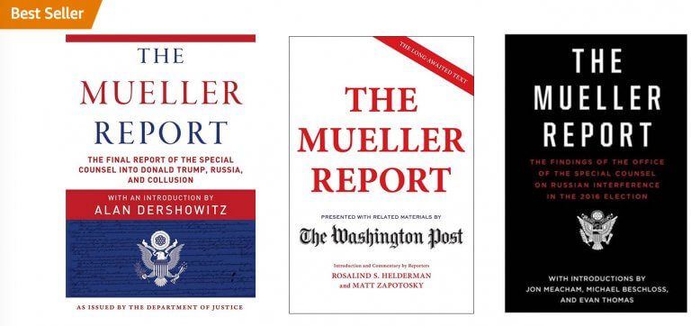 Do the Mueller Report Books Indicate Pending Release?... - The Last Refuge