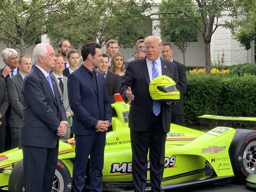 President Trump Celebrates Indy-500 Winning Team Penske at White House ...