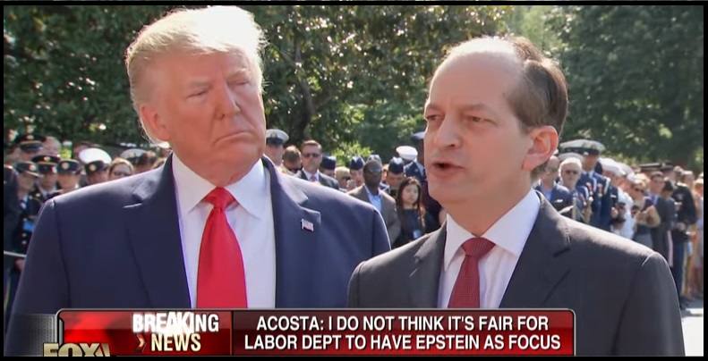 Joint Presser - Labor Secretary Alex Acosta Resigns from Cabinet ...
