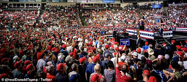 Wow, President Trump Crowd for New Hampshire Rally Easily Breaks Record ...