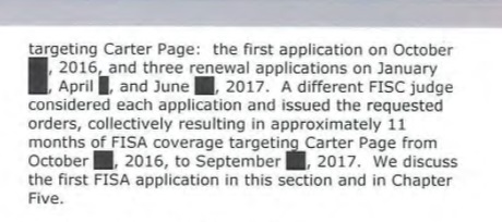 IG Report - Continued, Specific, FISA Date Redactions... - The Last Refuge