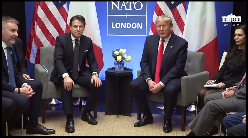 NATO Bilat #5 - President Trump and Italian Prime Minister Giuseppe ...