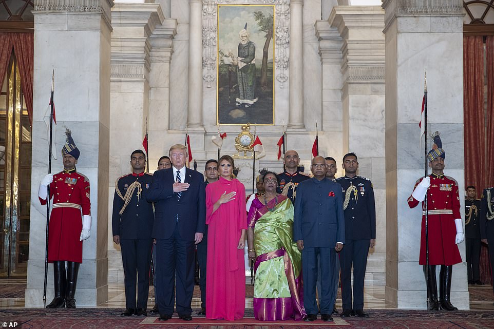President Trump and First Lady Melania Attend State Dinner - India's ...