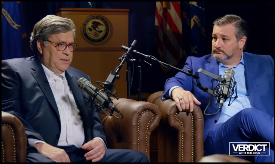 Attorney General Bill Barr Podcast Interview With Senator Ted Cruz ...