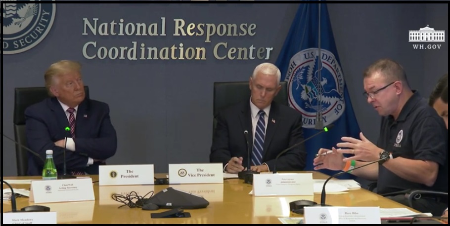 President Trump Receives a FEMA Briefing on Hurricane Laura Recovery ...