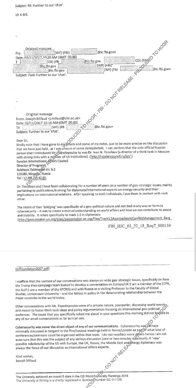 Maltese Professor Joseph Mifsud FBI Interview Notes Released.... - The ...