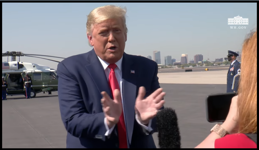 President Trump Shares a Tarmac Debate Prep Session - Video and ...
