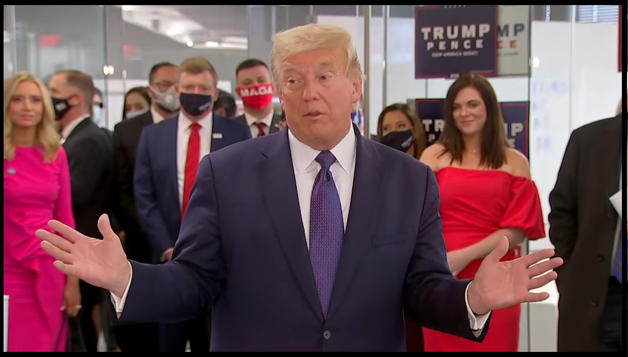 President Trump Delivers Remarks from Campaign Headquarters in Virginia ...