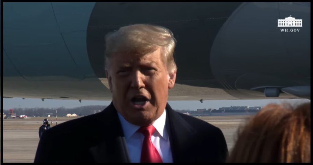 President Trump Remarks From Joint Base Andrews - Video and Transcript ...