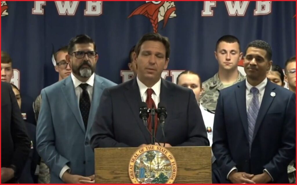 Governor Ron DeSantis Responds to Questions About Donald Trump by ...