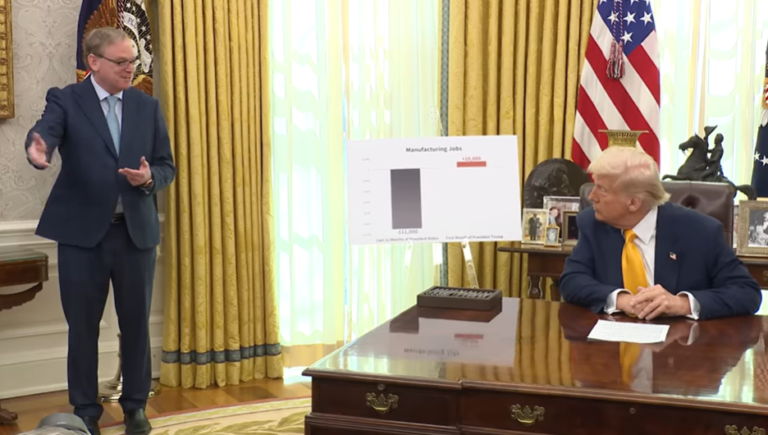 Kevin Hassett and President Trump Discuss Economy and Jobs During Oval ...