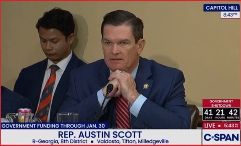 Representative Austin Scott (GA) Blasts Senate Republicans for Paying ...