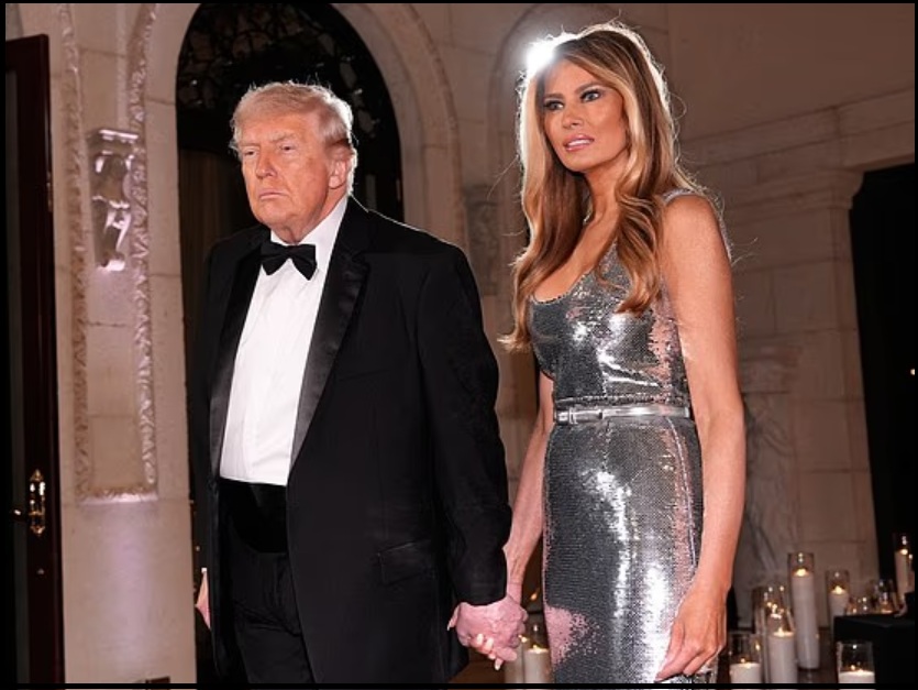 President Trump and First Lady Melania Attend New Year Celebration in ...