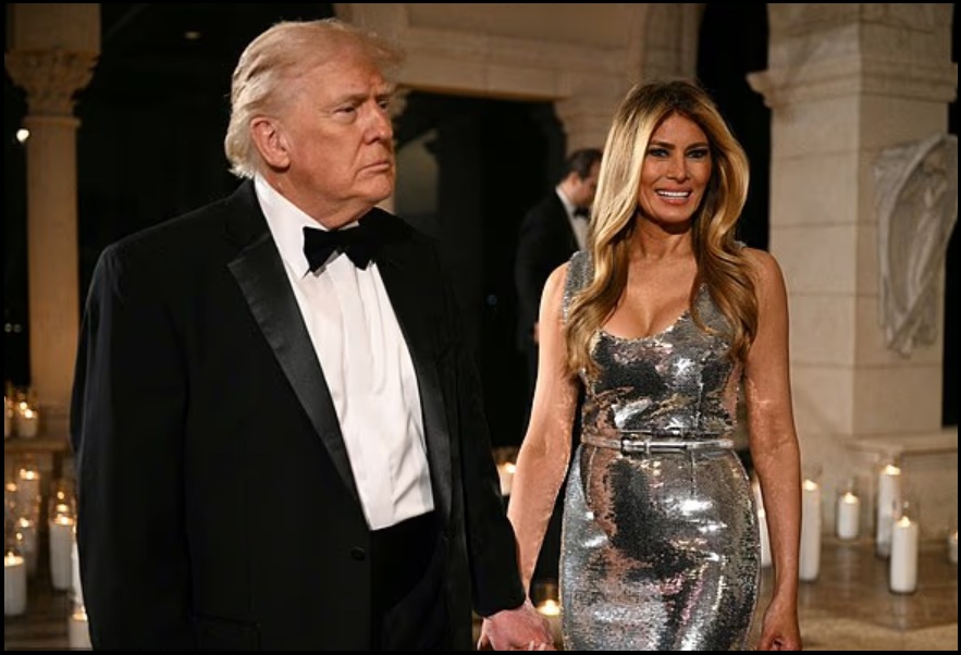 President Trump and First Lady Melania Attend New Year Celebration in ...