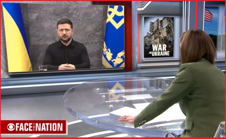 Sunday Talks - Volodymyr Zelenskyy Appears on Face the Nation, as ...